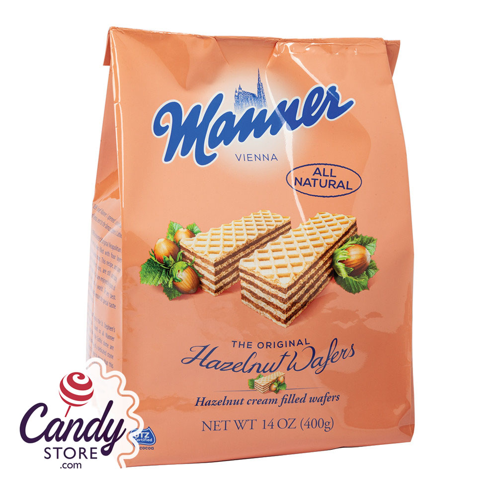 Manner Milk Hazelnut Wafers 14oz Bag - 10ct | CandyStore.com