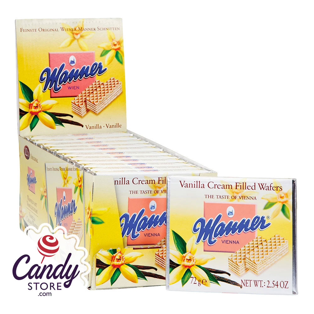 Manner Vanilla Cream-Filled Wafers - 12ct | CandyStore.com