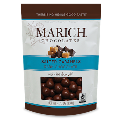 Marich Dark Chocolate Salted Caramels 4.75oz Bags - 9ct