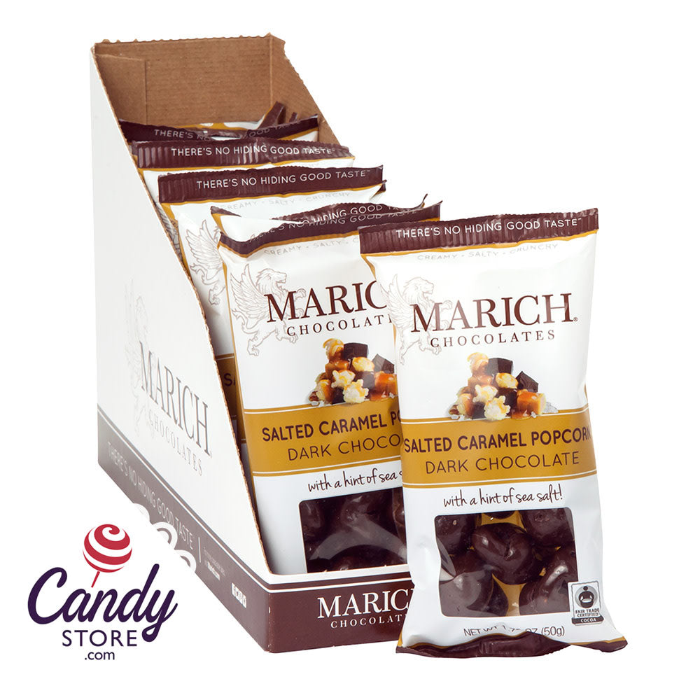 Marich Dark Chocolate Sea Salt Popcorn 1.76oz - 12ct – CandyStore.com