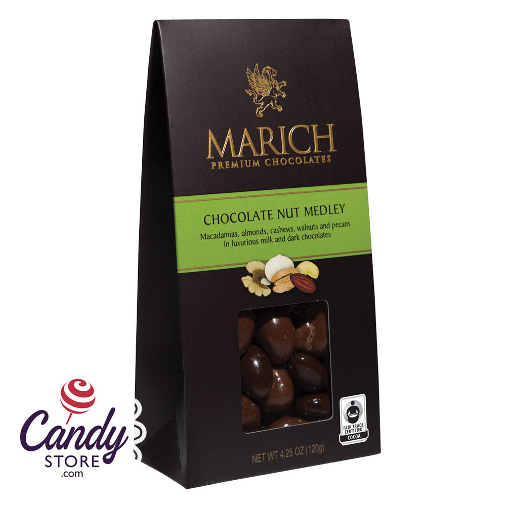 Marich Gable Box Chocolate Nut Medley 4.25oz 12ct - CandyStore.com