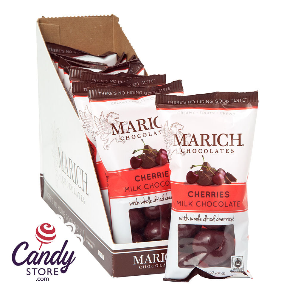 Milk Chocolate Cherries Marich 12ct - CandyStore.com