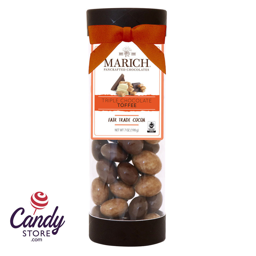 Marich Tube Triple Chocolate Toffee 7oz 6ct - CandyStore.com