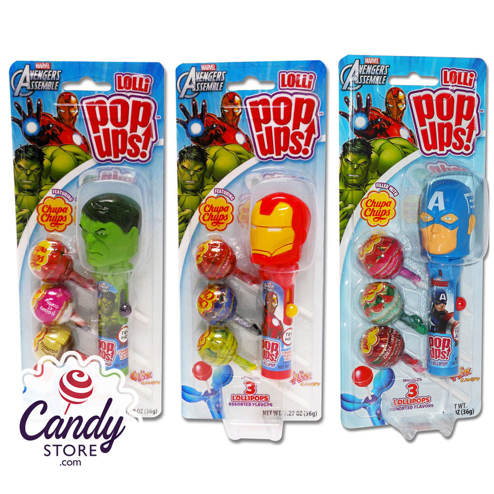 Marvel Avengers Pop-Ups Lollipops Toys - 6ct | CandyStore
