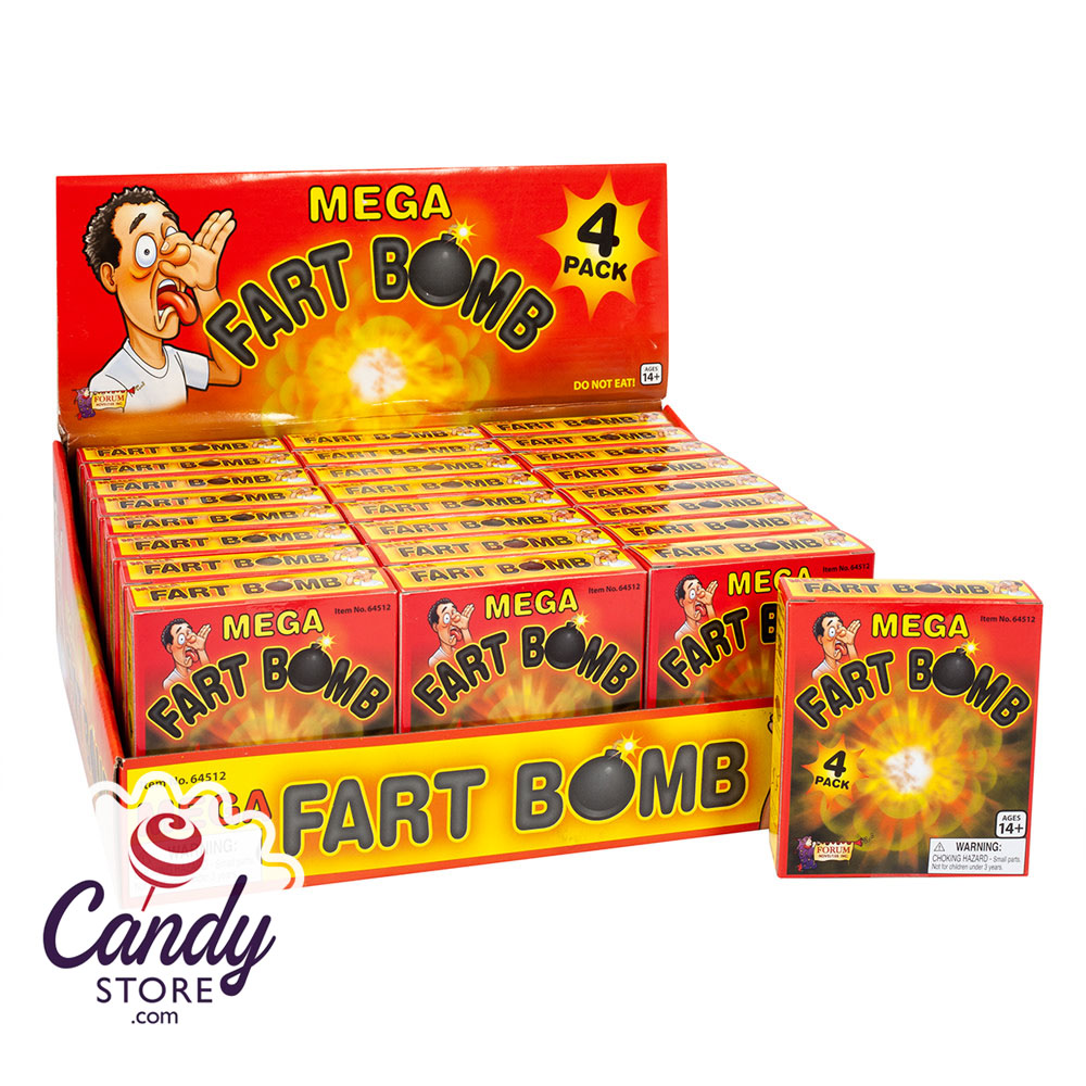 Mega Fart Bomb 4 Pc - 24ct | CandyStore.com