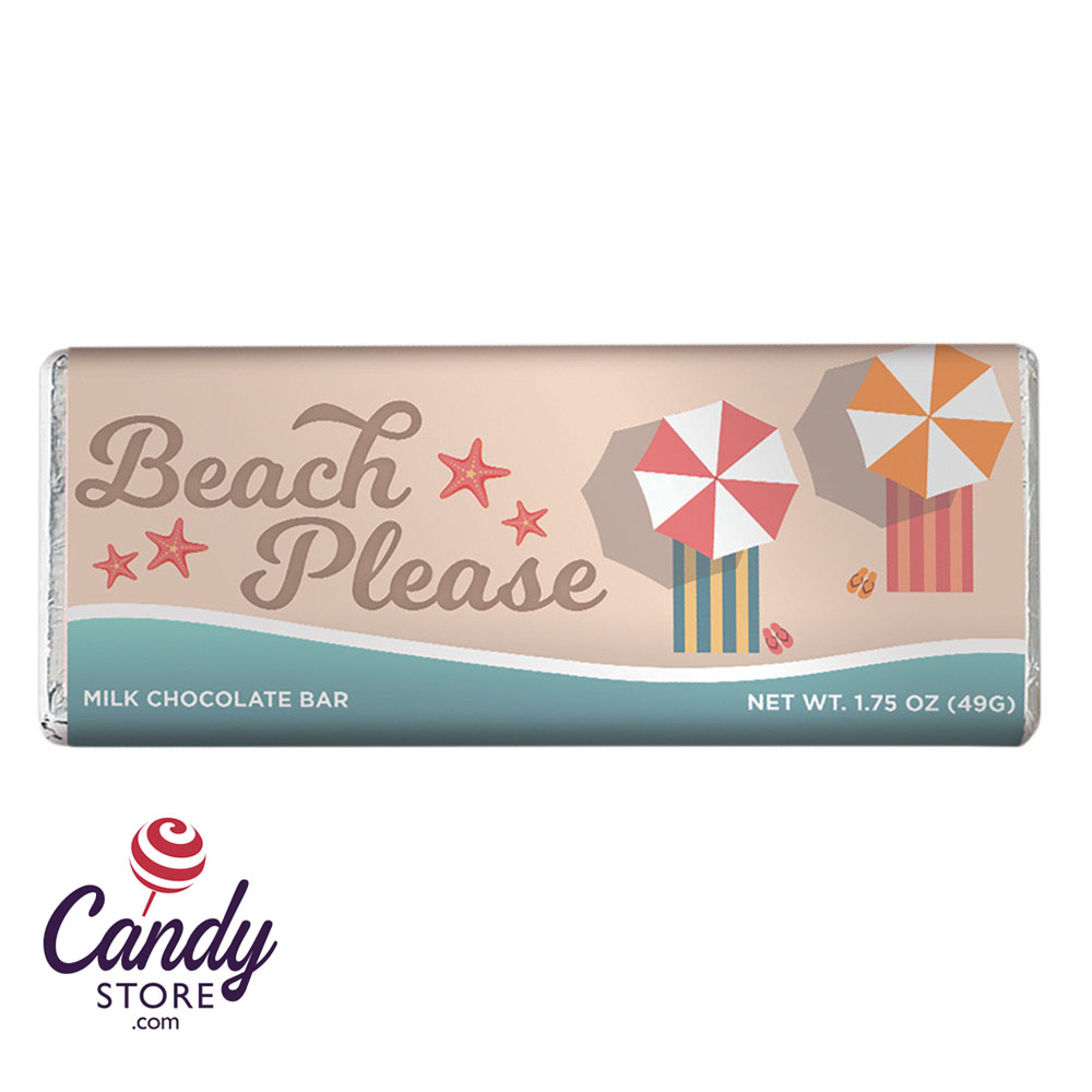 Milk Chocolate Beach Please Amusemints 1.75oz Bar - 24ct – CandyStore.com