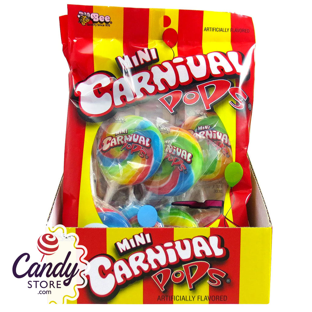 Mini Carnival Pops Bags - 12ct | CandyStore.com