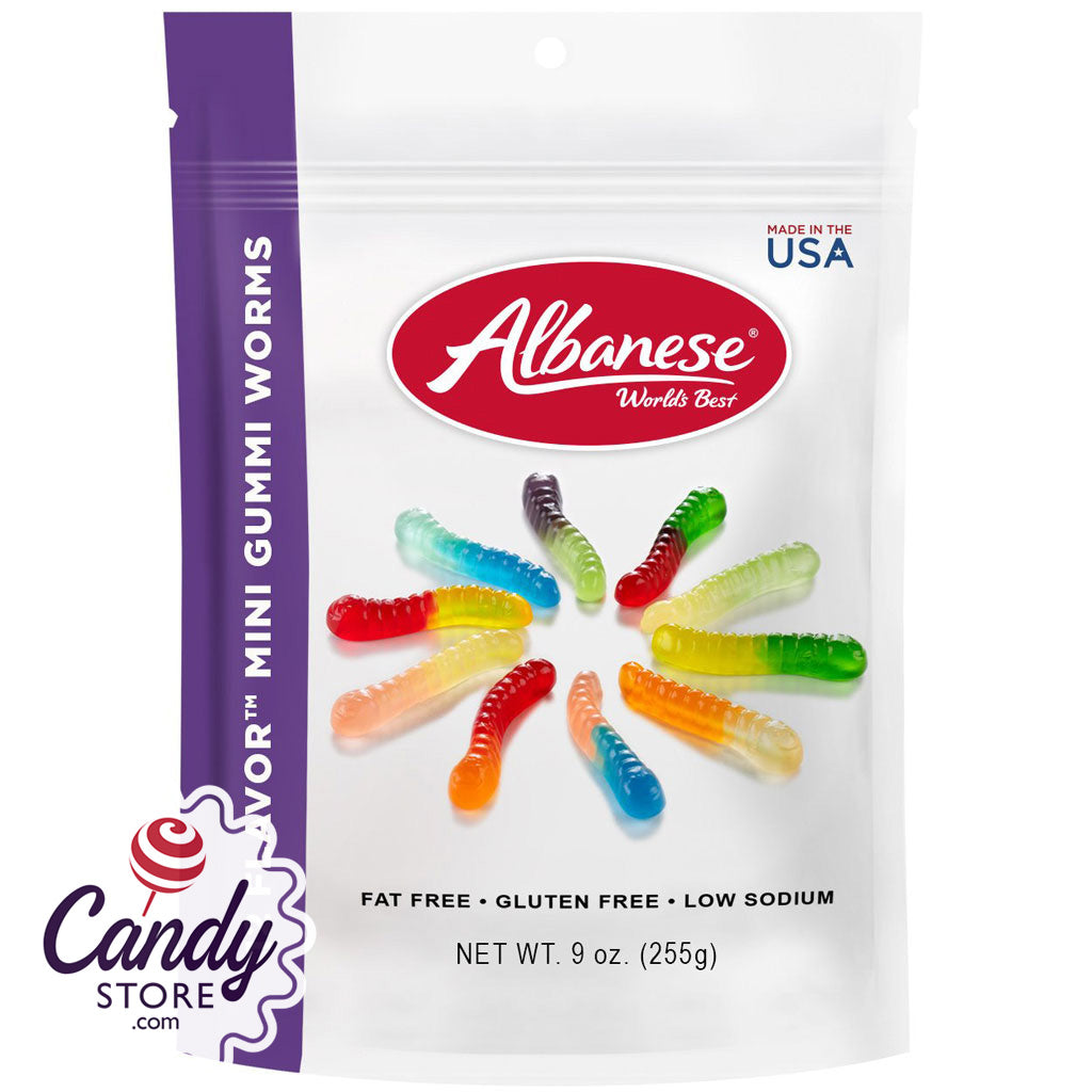 Mini Gummi Worms 12-Flavor Bags - 6ct | CandyStore.com