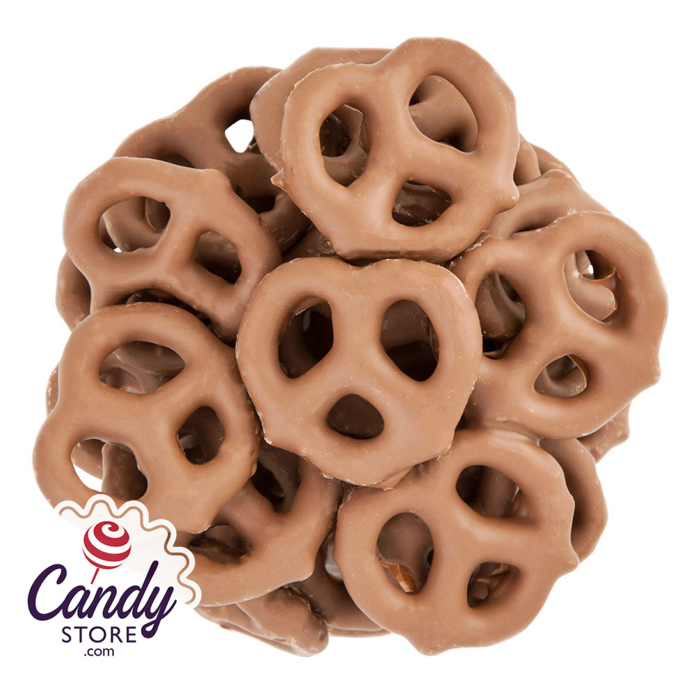 Mini Milk Chocolate Pretzels 15lb Bulk - CandyStore.com