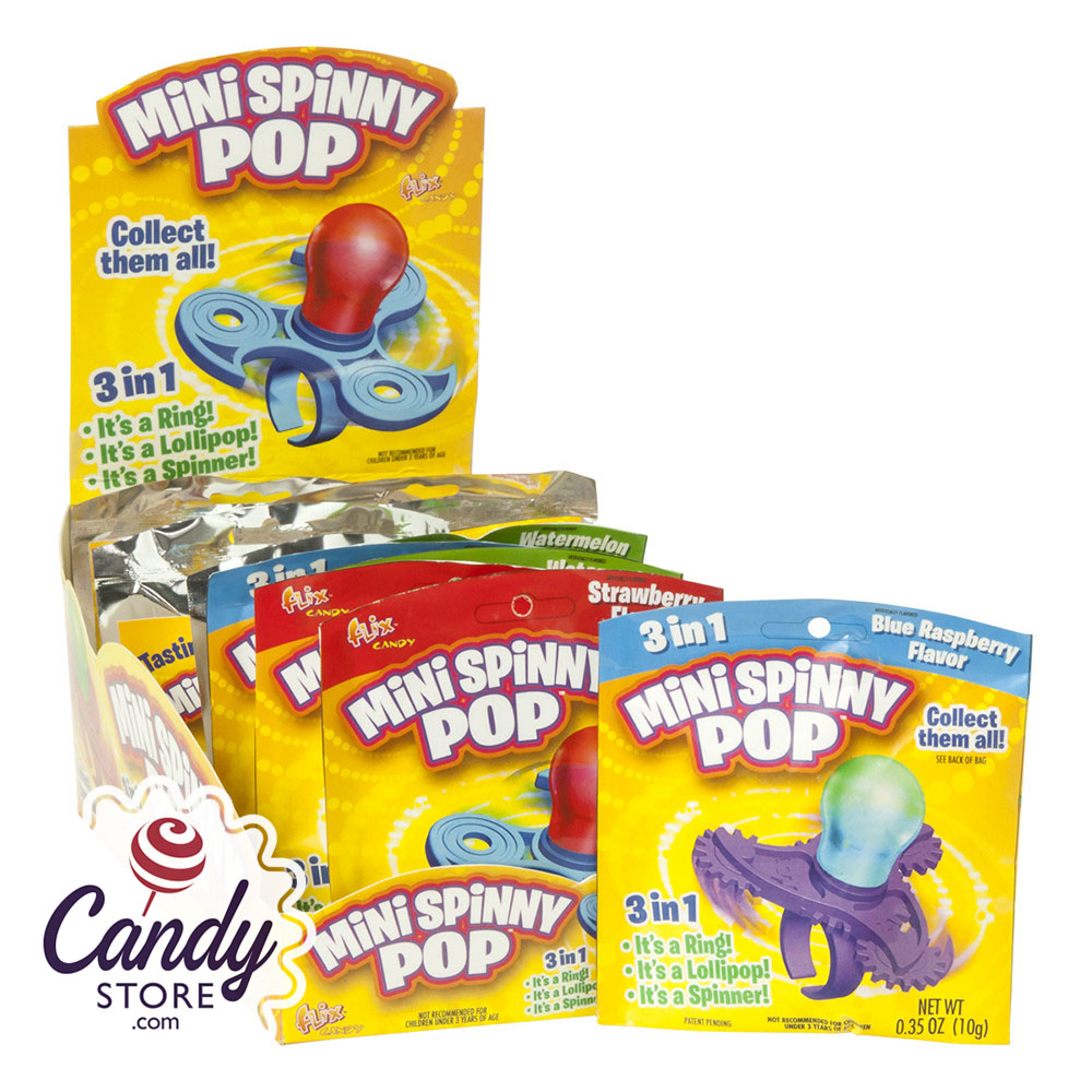 Mini Spinny Pop 0.35oz - 12ct | CandyStore.com
