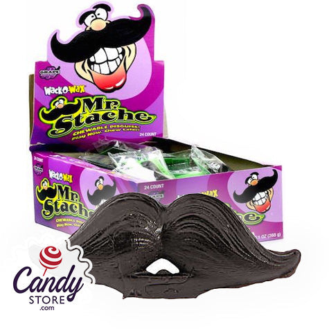 Mr. Stache Wack-O-Wax Wax Mustaches - 24ct | CandyStore.com