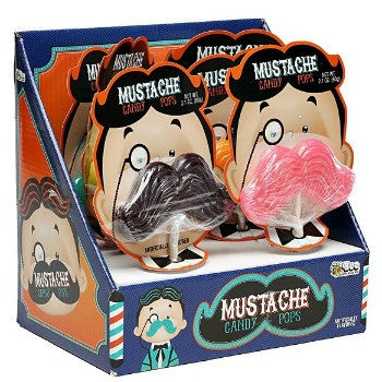 Mustache Pops - 12ct | CandyStore.com