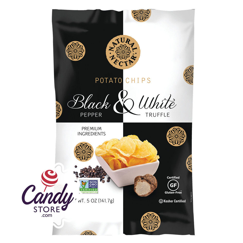 Natural Nectar Potato Chips Black Pep/Wht Truffle 5oz 9ct - CandyStore.com