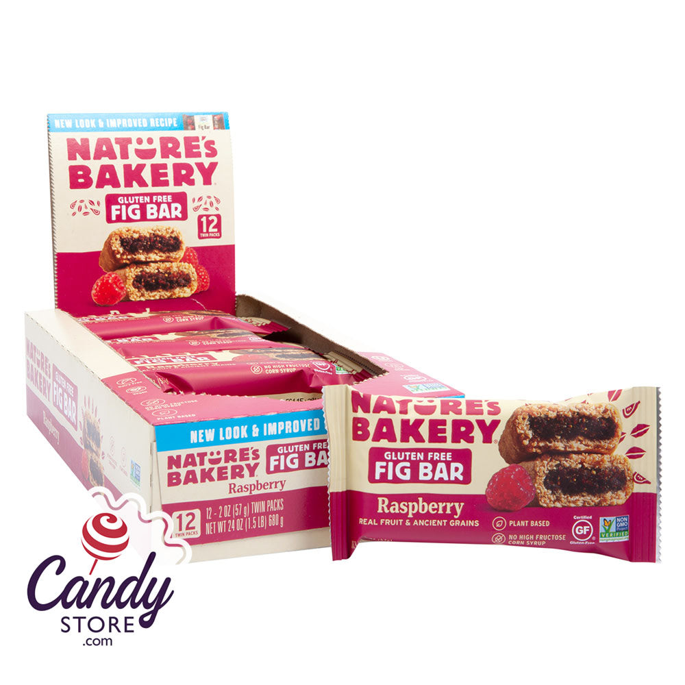 Nature's Bakery Gluten Free Raspberry Fig Bar 2oz 12ct - CandyStore.com