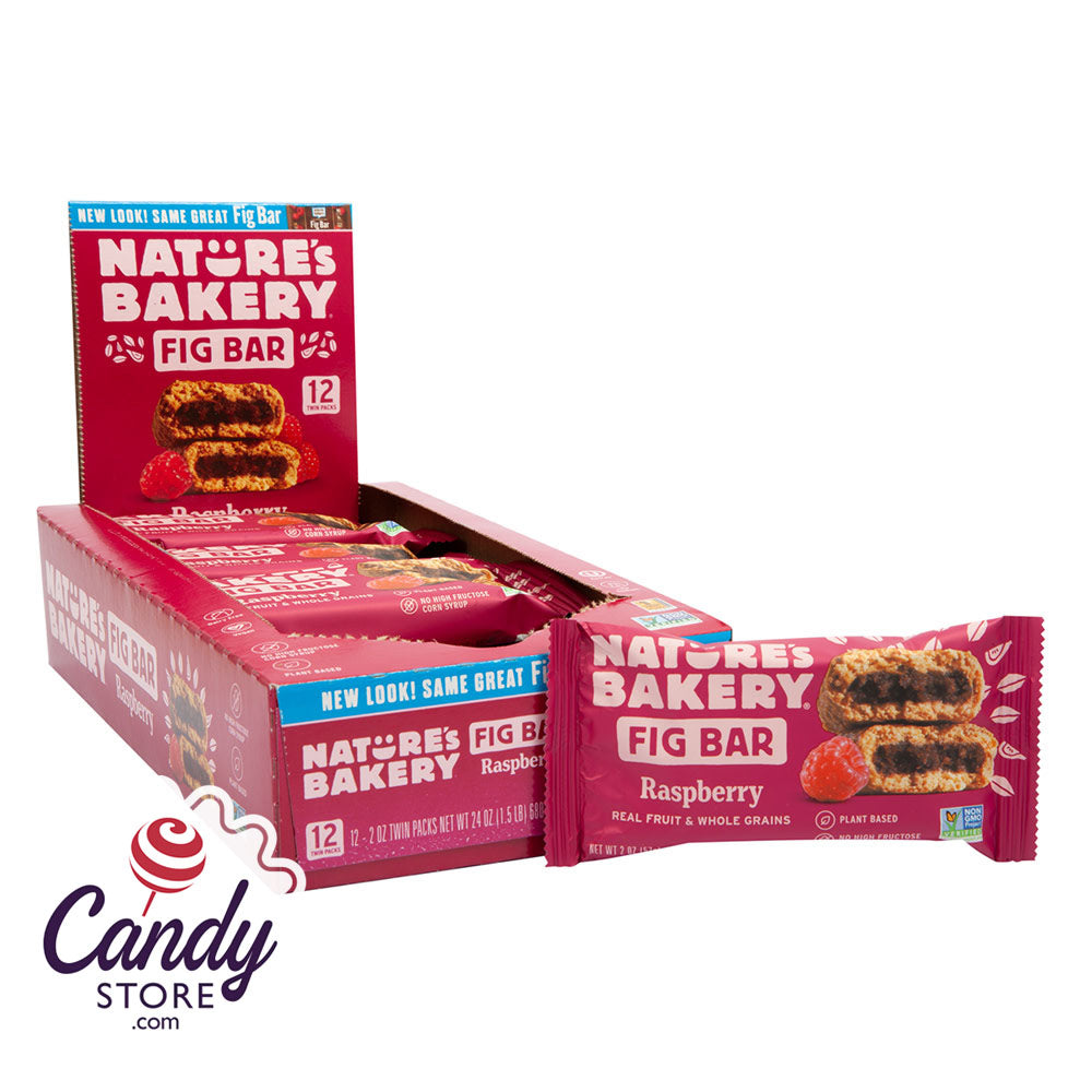 Nature's Bakery Raspberry Fig Bar 2oz 12ct - CandyStore.com