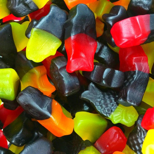 Neon Guppies Licorice & Fruit Gummies - 6.6lb | CandyStore