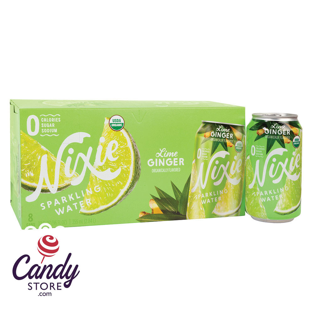 Nixie Organic Sparkling Lime Ginger Water 3-Pack 12oz Can 24ct ...