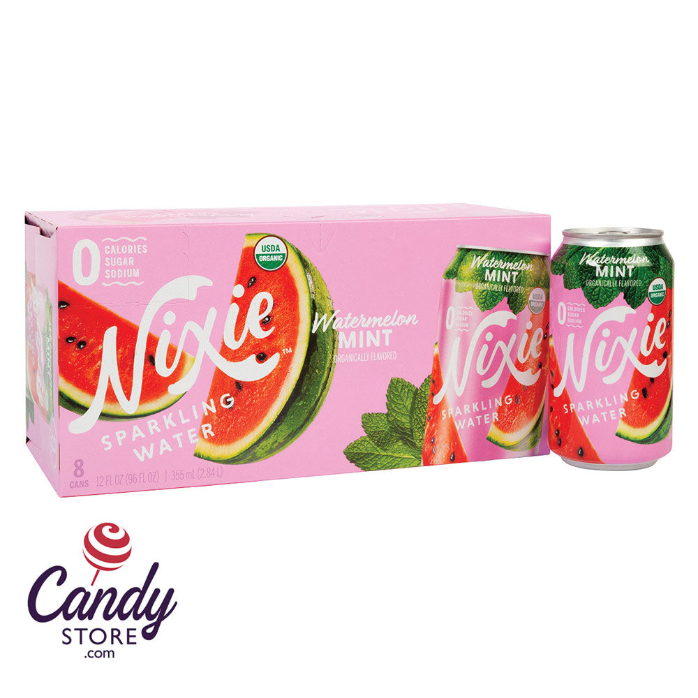 Nixie Organic Sparkling Watermelon Mint Water 3-Pack 12oz Cans 24ct ...