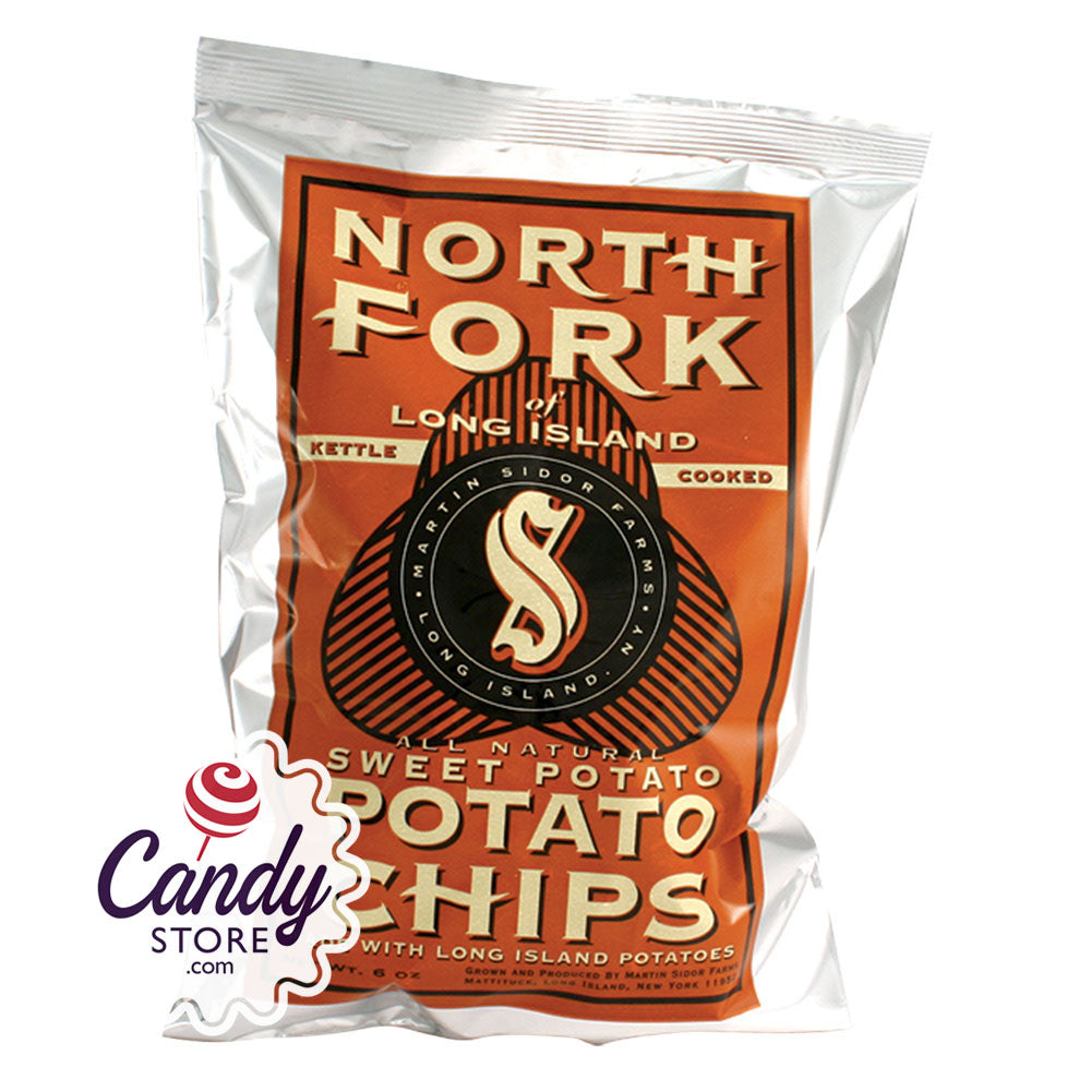 North Fork Sweet Potato Chips 6oz Bags 12ct - CandyStore.com