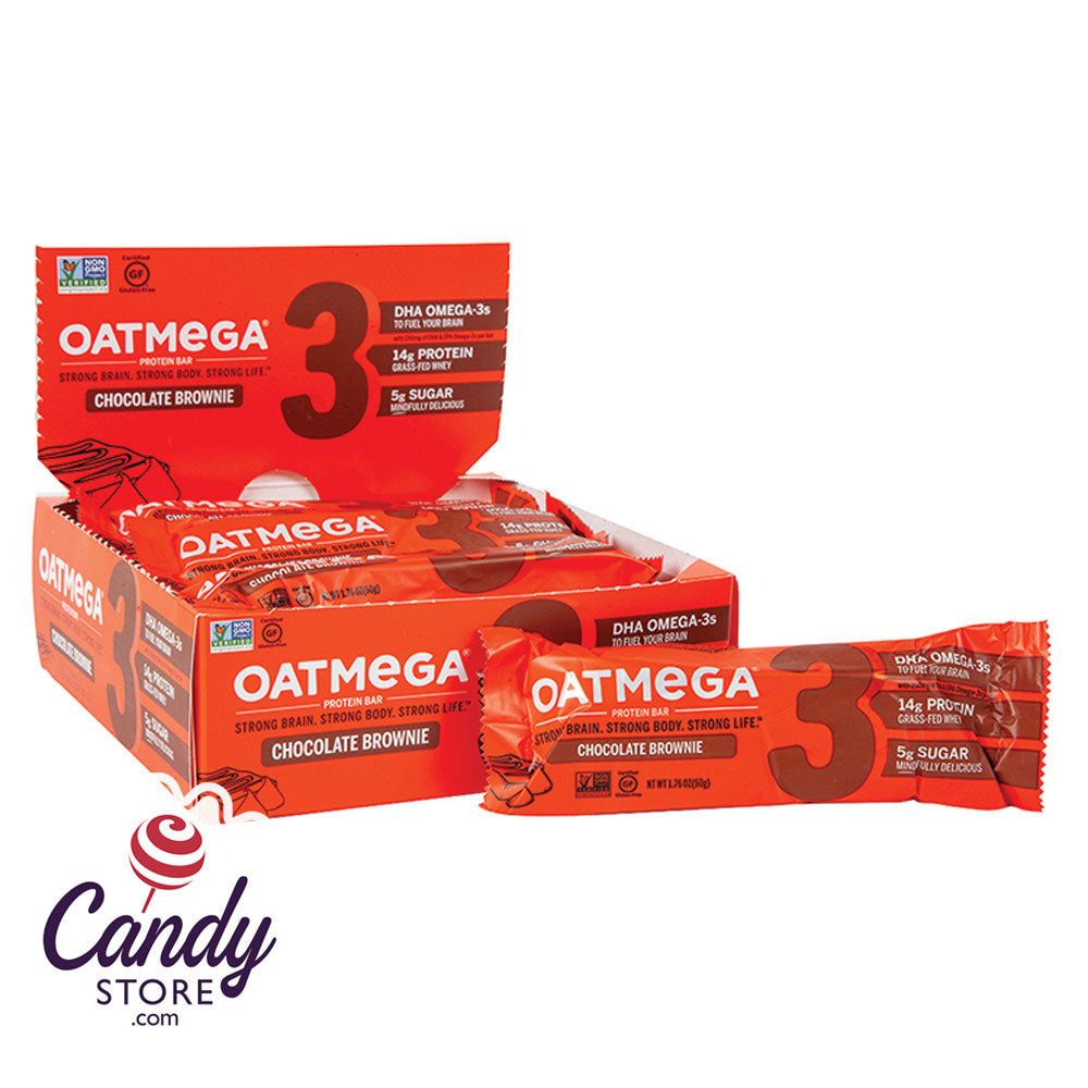 Oatmega Brownie Crisp Bar 1.8oz 12ct - CandyStore.com