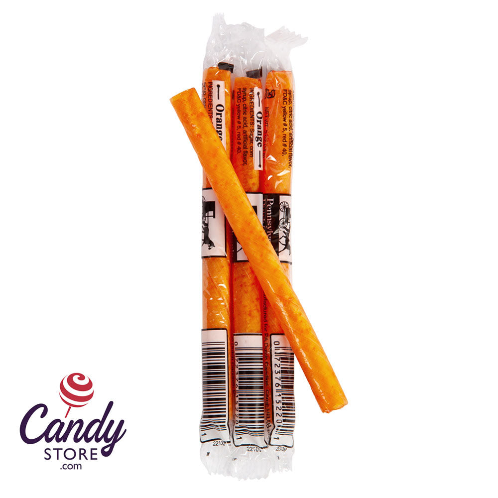 Orange Thin Stick Candy Pennsylvania Dutch 80ct - CandyStore.com