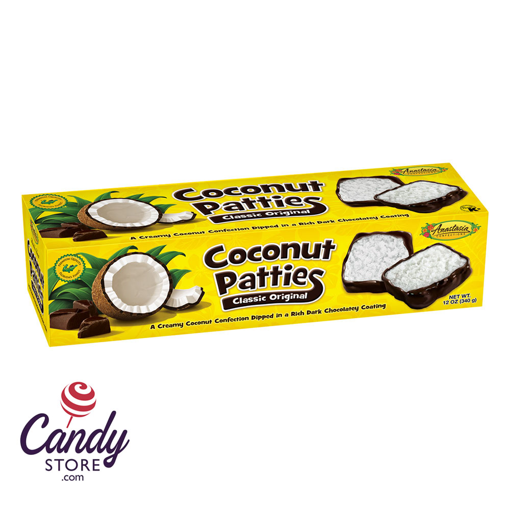 Original Coconut Patties Box Anastasia 12ct - CandyStore.com
