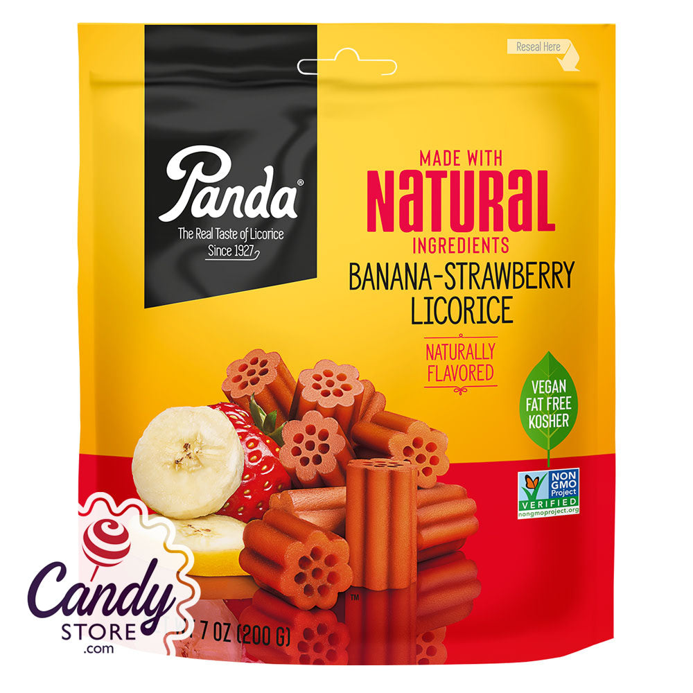 Panda Banana Strawberry Chews Bag 7oz 6ct - CandyStore.com
