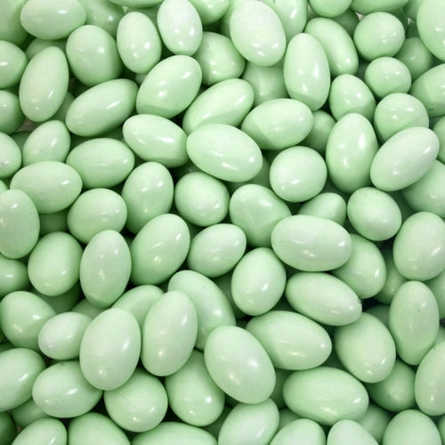 Pastel Green Chocolate Almonds - 5lb Bulk | CandyStore.com
