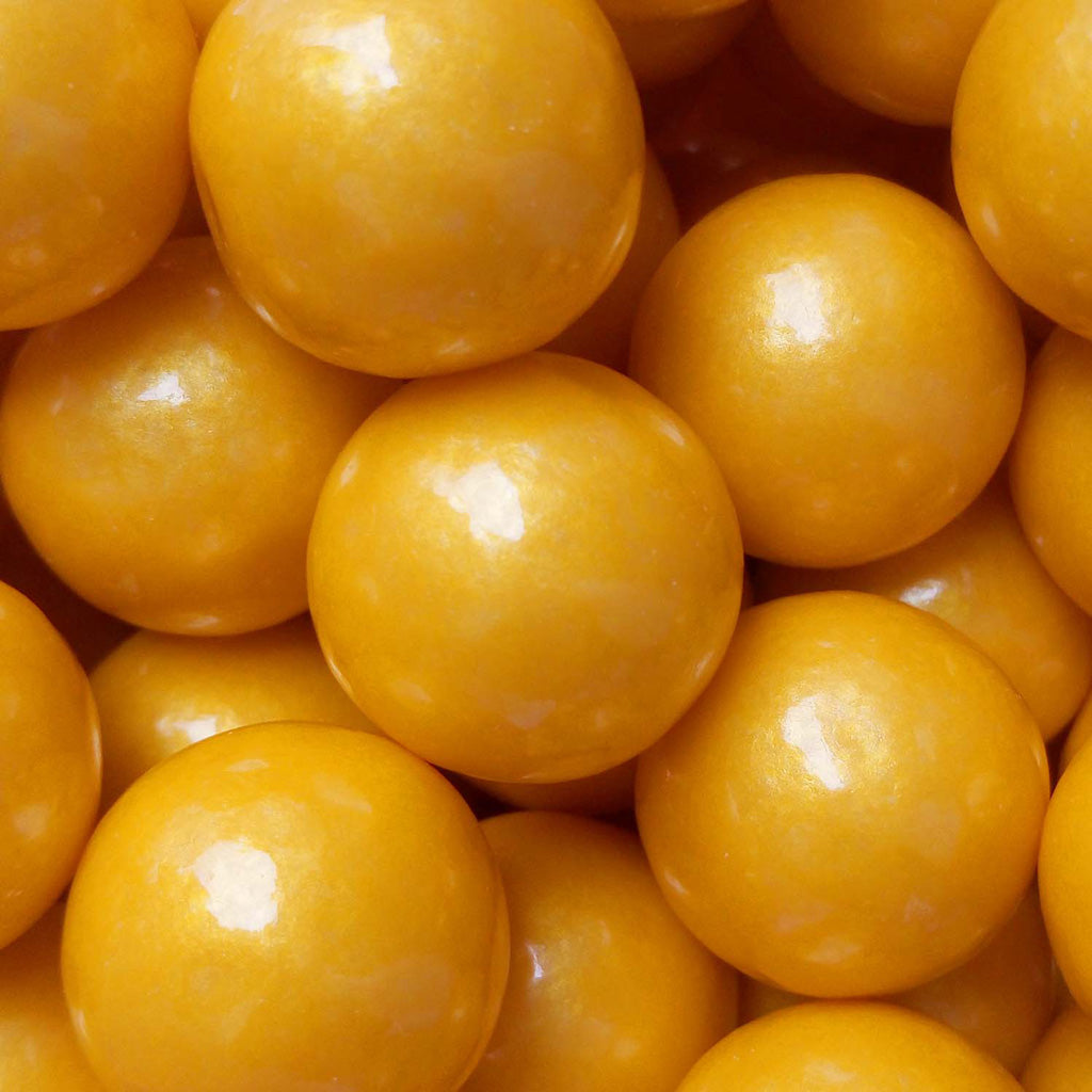 Pearl Gold Color Splash Gumballs - 2lb Bulk | CandyStore.com