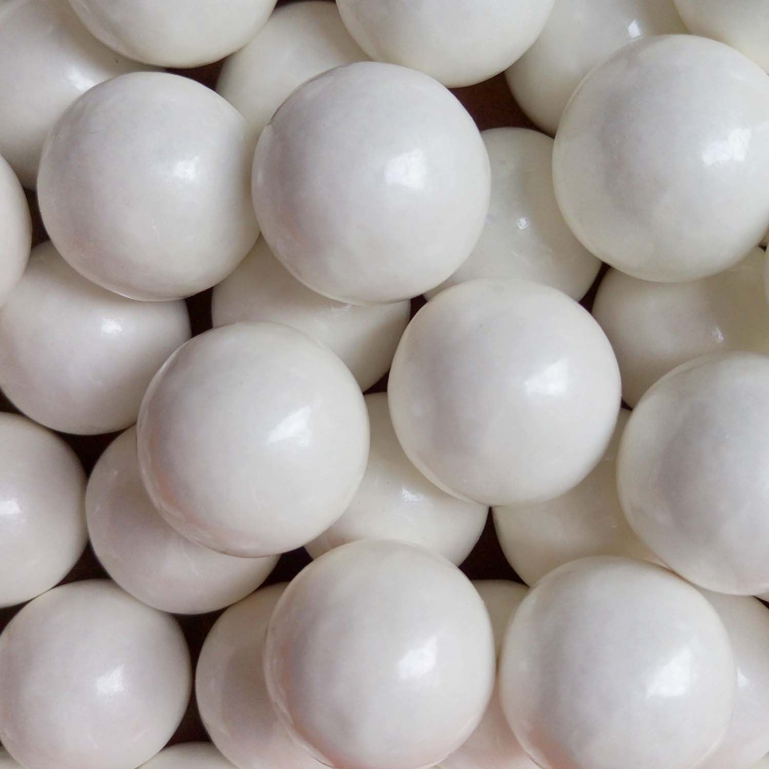 Pearl White Color Splash Gumballs - 2lb | CandyStore.com