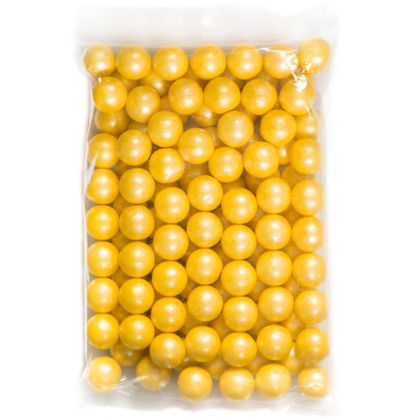 Pearl Yellow Color Splash Gumballs - 2lb | CandyStore.com
