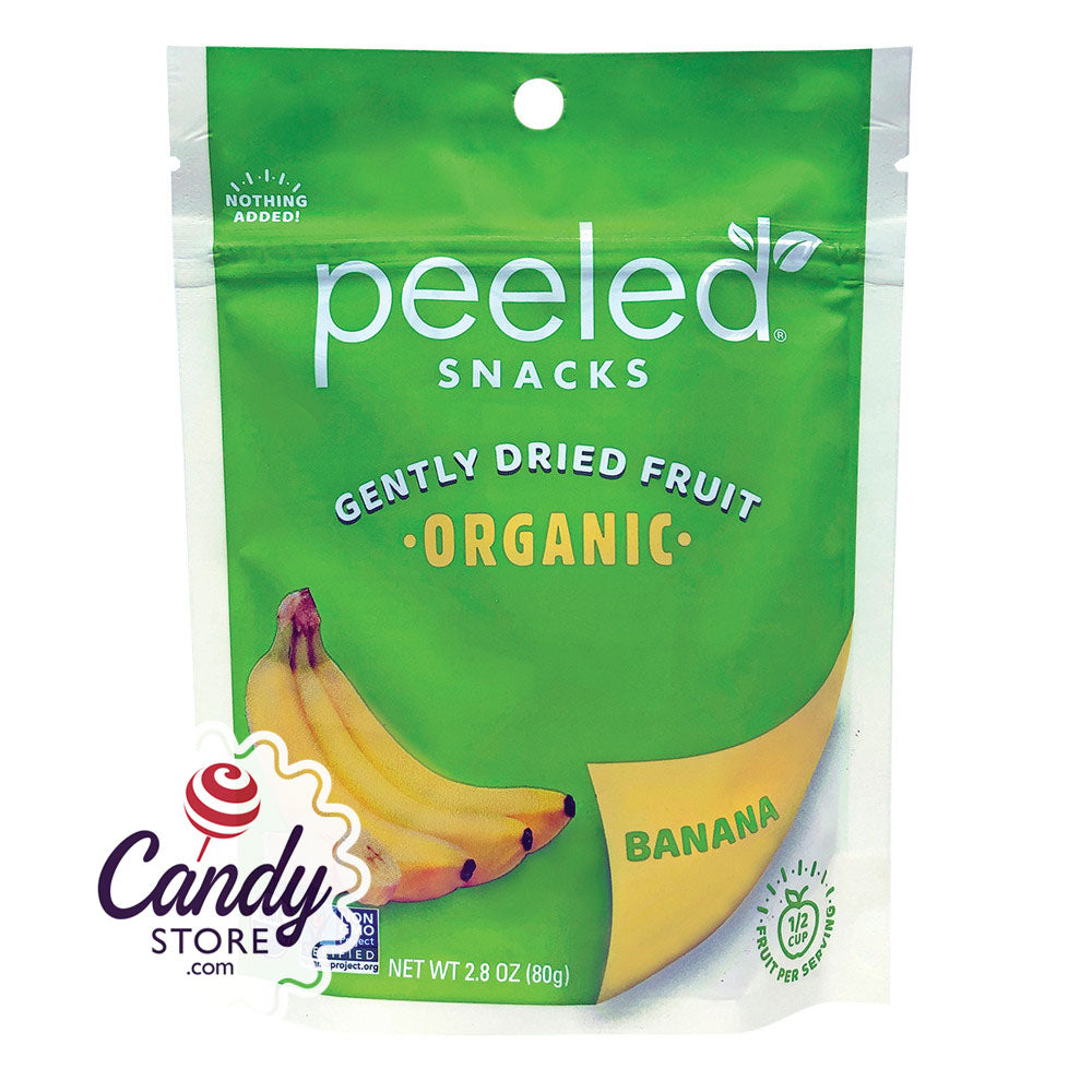 Peeled Banana Snacks 2.8oz Peg Bags 12ct - CandyStore.com