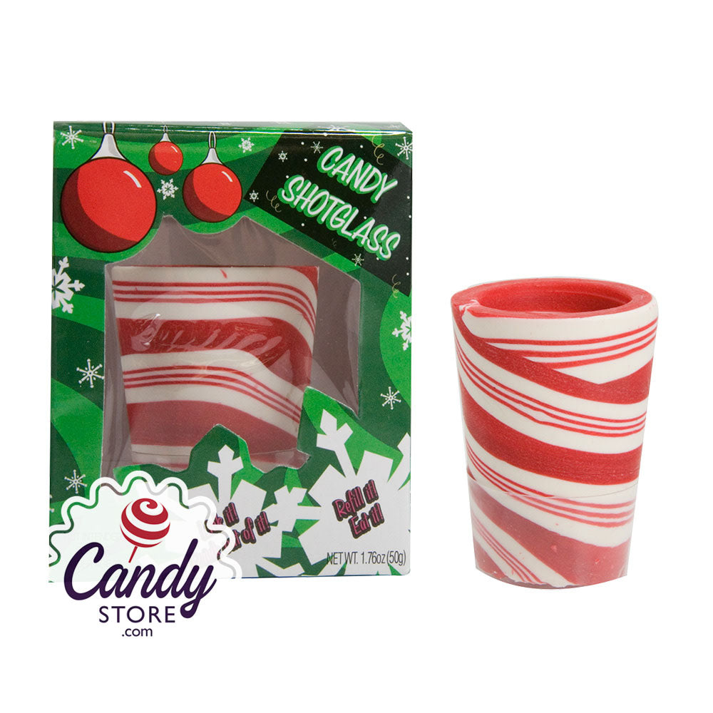 Peppermint Candy Shotglass 1.76oz 36ct - CandyStore.com