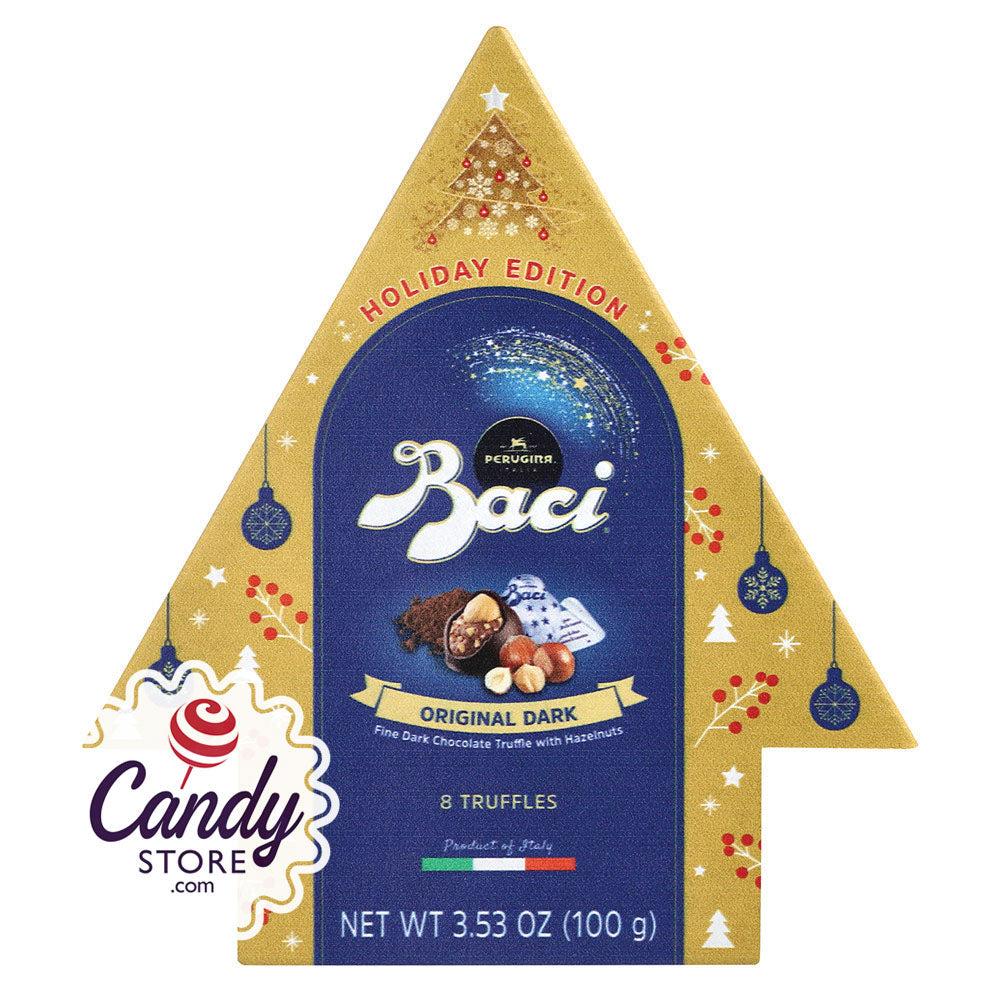 Perugina Baci 8 Piece Classic Dark Chocolate Christmas Tree 3.53oz ...