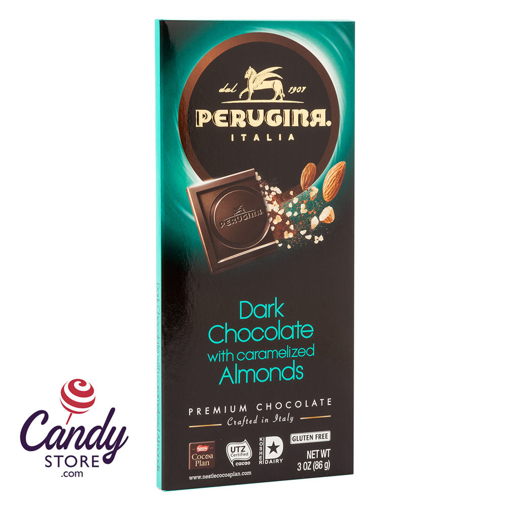 Dark Chocolate w Almonds Bars Perugina 12ct - CandyStore.com