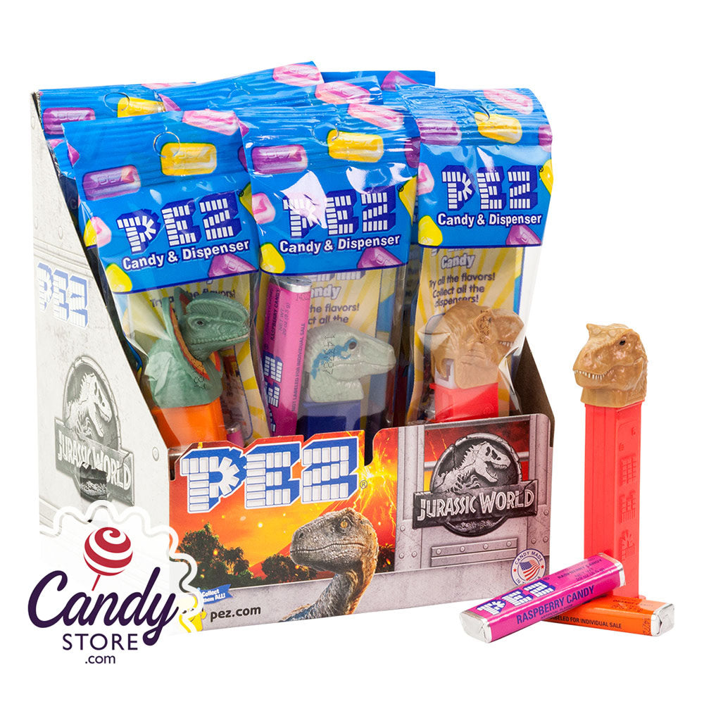 Pez Jurassic World Assortment 0.58oz 12ct - CandyStore.com