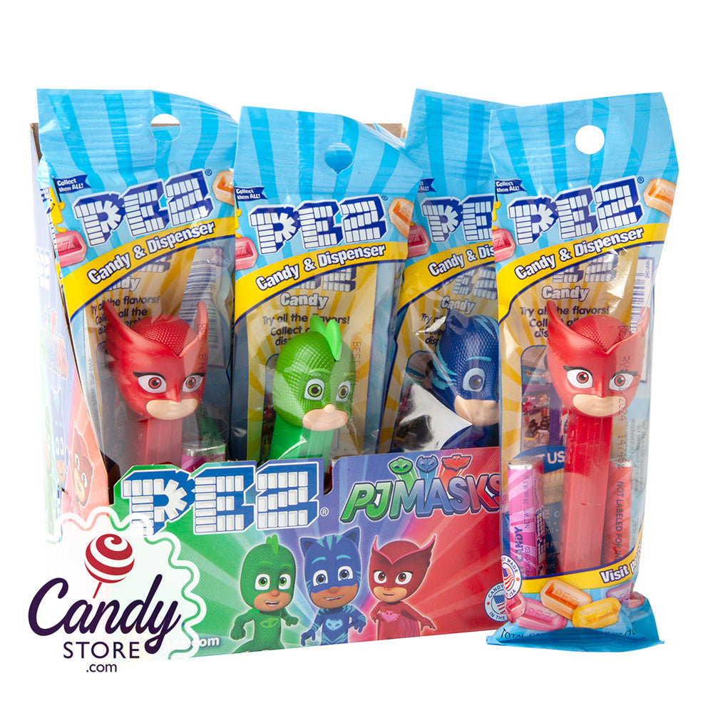 Pez PJ Masks Assortment 0.58oz 12ct - CandyStore.com