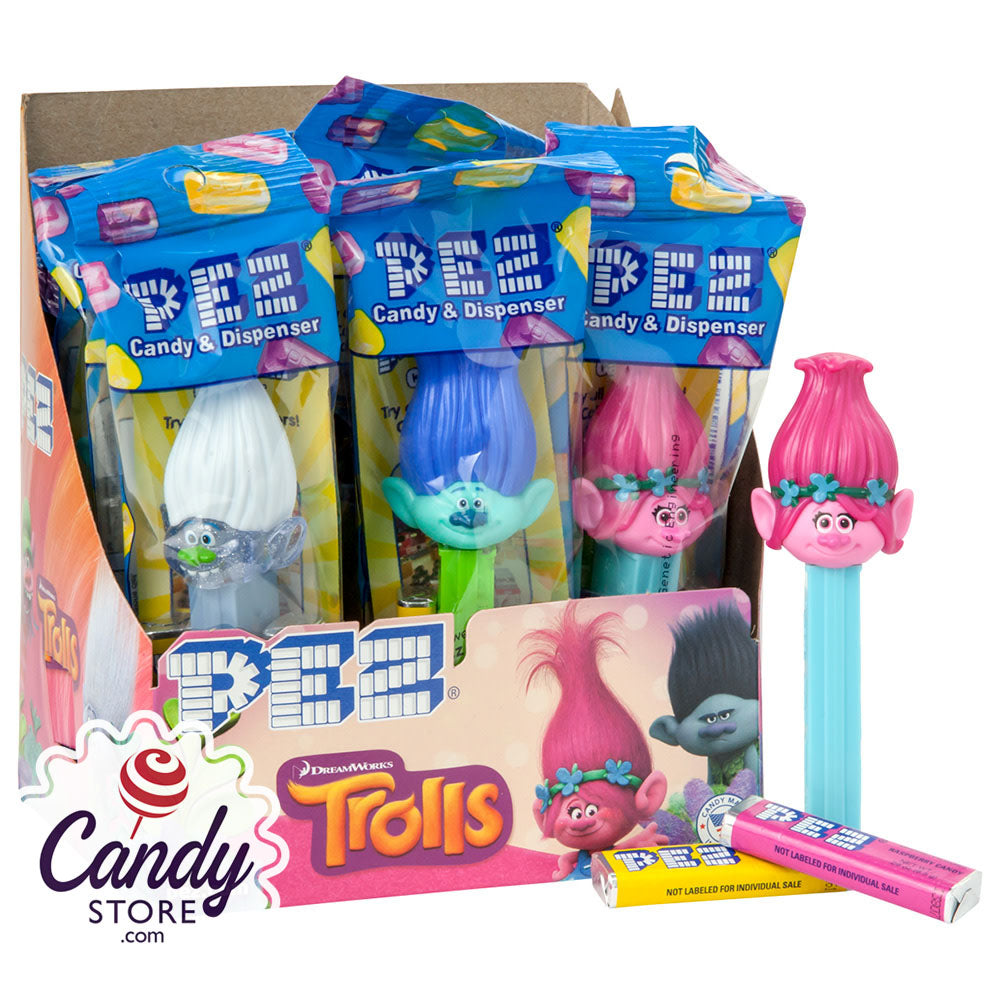 Pez Trolls Assortment 12ct - CandyStore.com