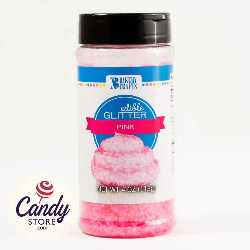Pink Edible Glitter - 4oz | CandyStore.com