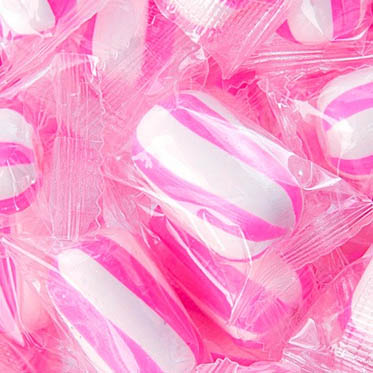 Pink Sassy Cylinders Candy - 5lb Bulk | CandyStore.com