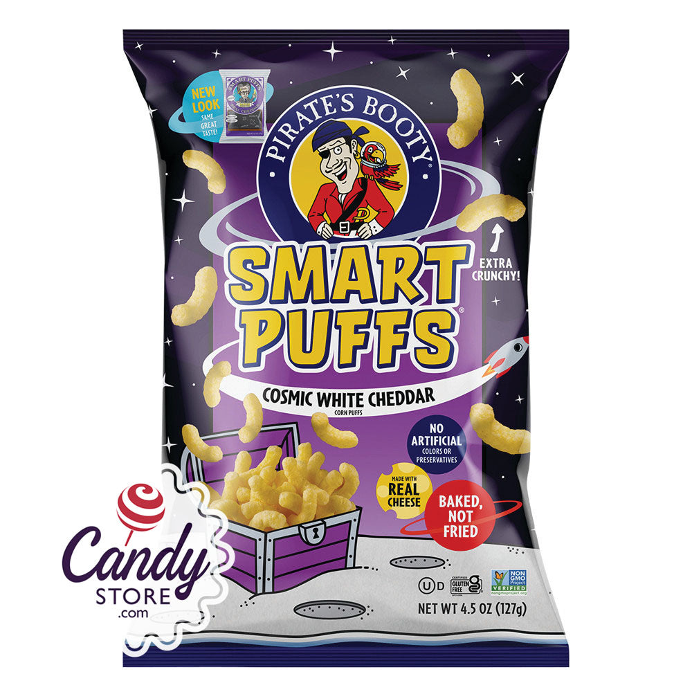 Pirate's Booty Smart Puffs 4.5oz Bags 12ct - CandyStore.com