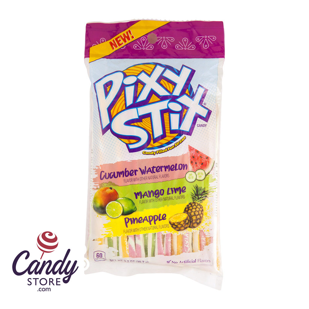 Pixy Stix Assorted 3.1oz Peg Bag - 12ct | CandyStore.com