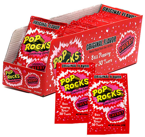 Pop Rocks Cherry Candy Packs - 24ct Box | CandyStore.com