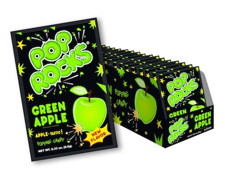 Pop Rocks Green Apple Candy Packs - 24ct Box | CandyStore – CandyStore.com