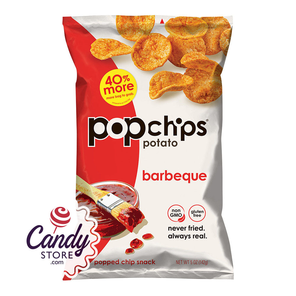 Popchips Barbeque Potato Chips 5oz Bags 12ct - CandyStore.com