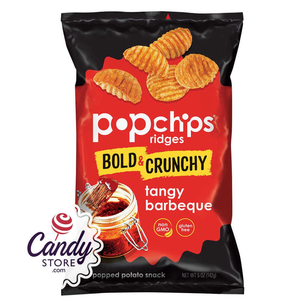 Popchips Ridges Tangy Barbeque 5oz Bags 12ct - CandyStore.com