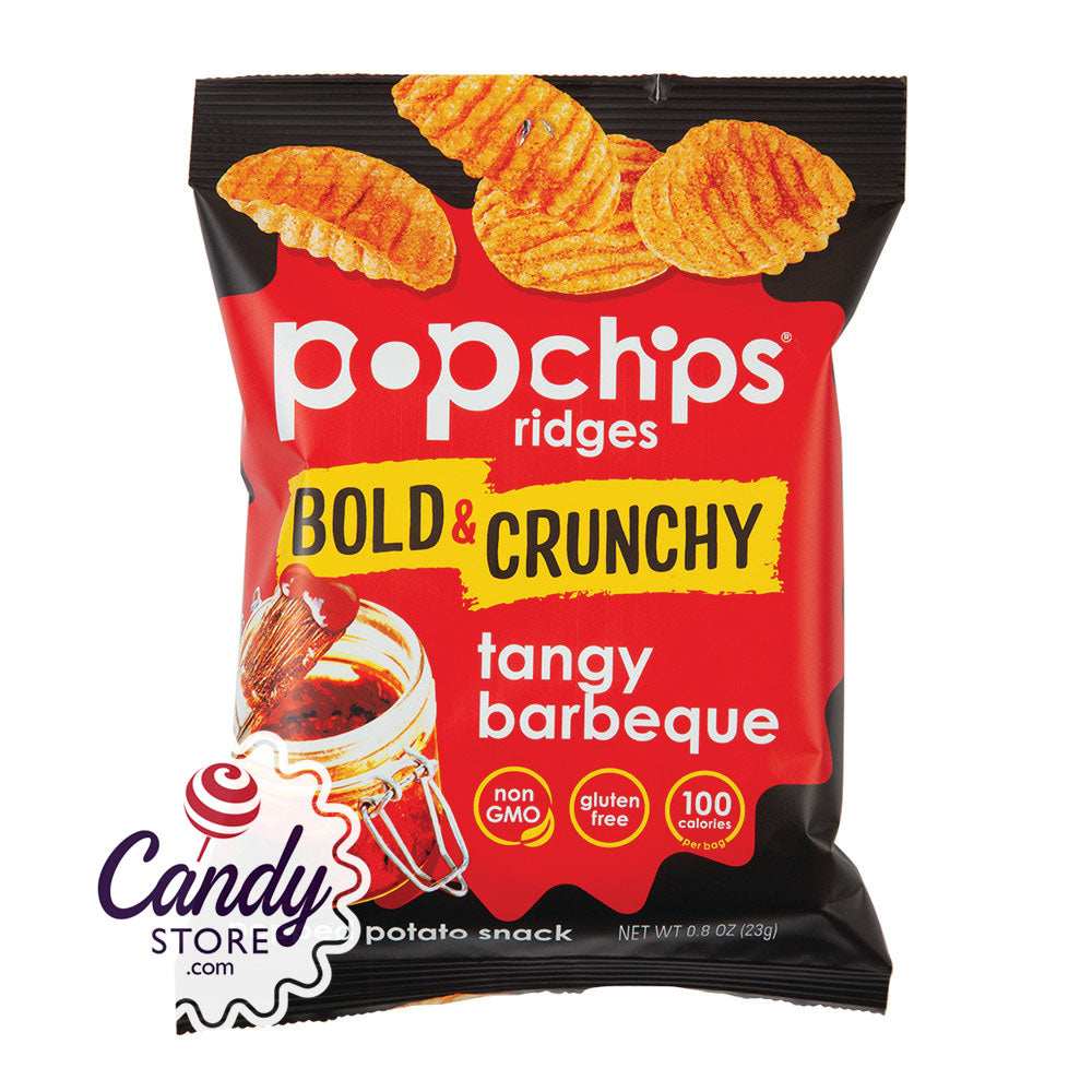Popchips Ridges Tangy Bbq 0.8oz Pouch 24ct - CandyStore.com