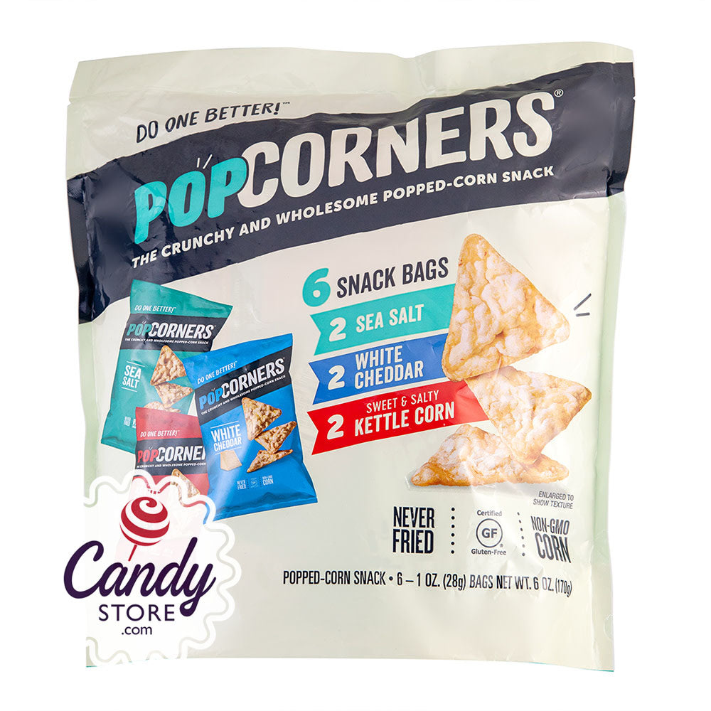 Popcorners Variety Pack 6oz Snack Bags 6 Ct 6ct - CandyStore.com