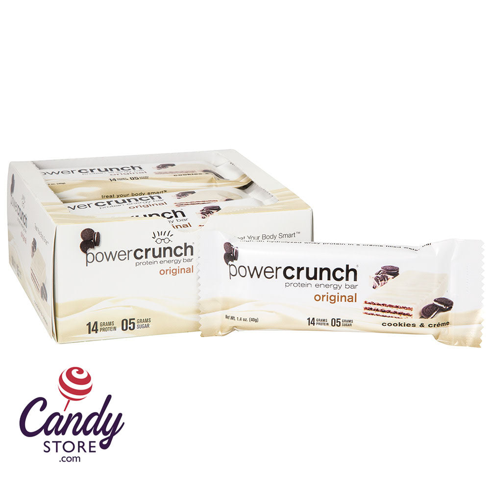 Power Crunch Original Cookies & Cream 1.4oz Bar 12ct - CandyStore.com