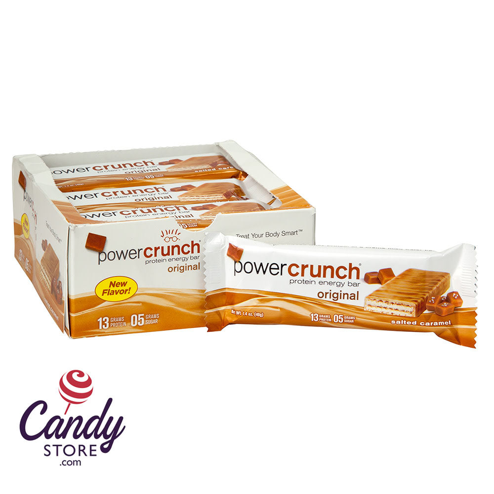 Power Crunch Original Salted Caramel 1.4oz Bar 12ct - CandyStore.com